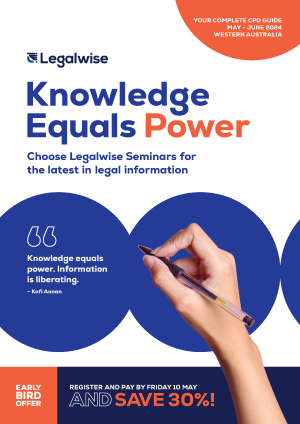 Legal CPD Brochures - Legalwise Seminars